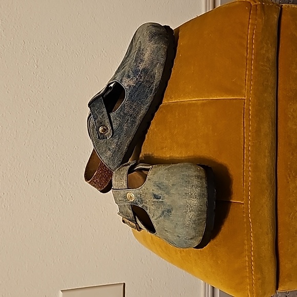 Birkenstock | Shoes | Netula By Birkenstock Denim Mules | Poshmark